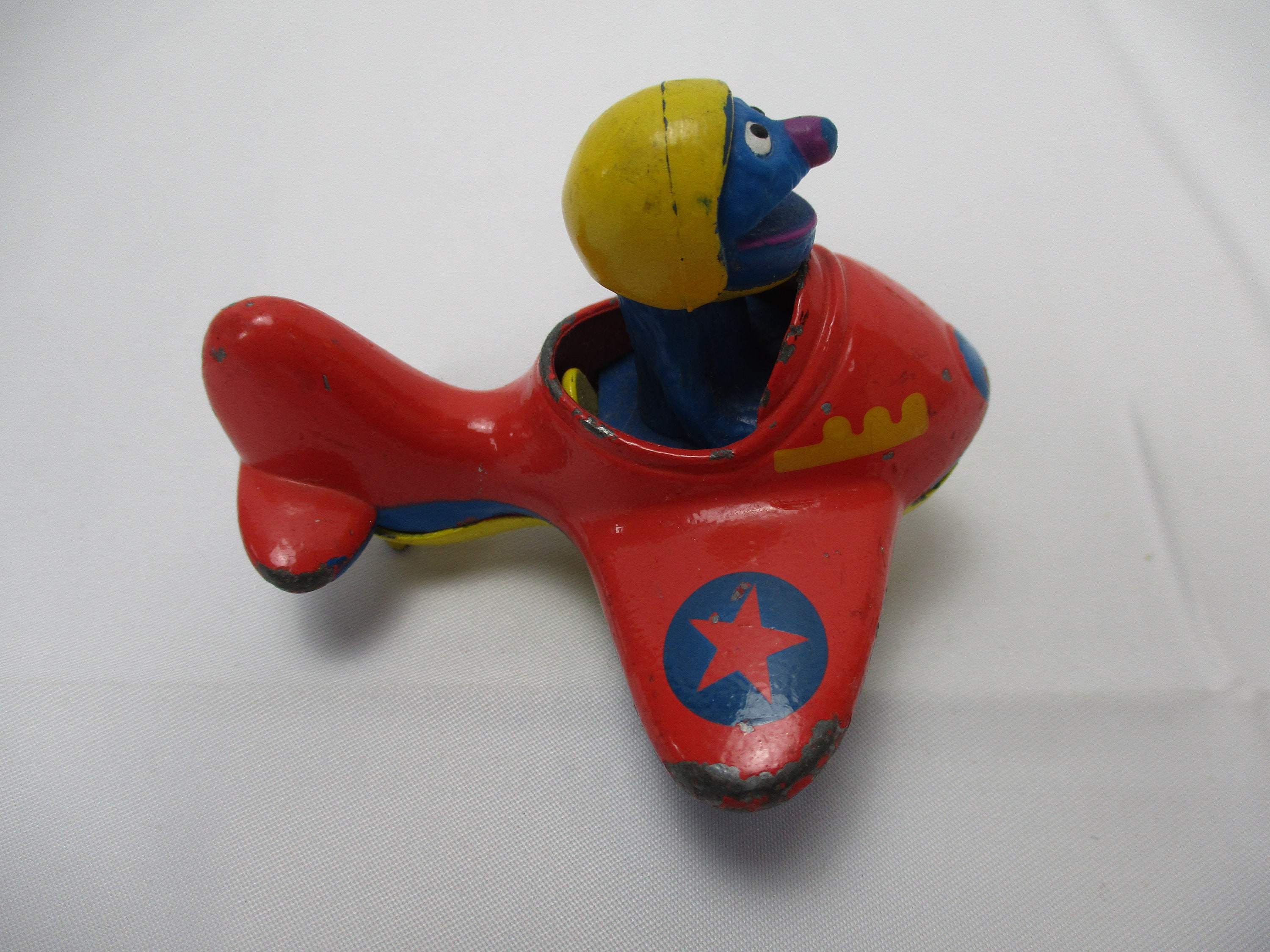 1986 Muppets Die-cast Playskool Grover Airplane - Etsy