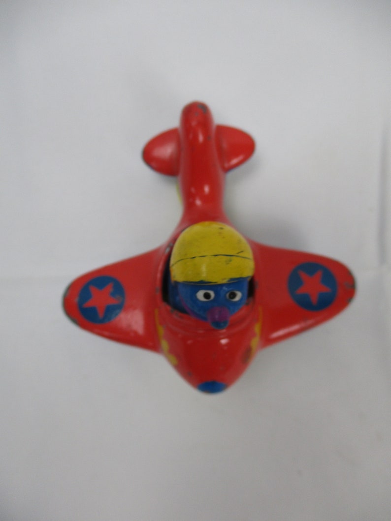 1986 Muppets Die-cast Playskool Grover Airplane - Etsy