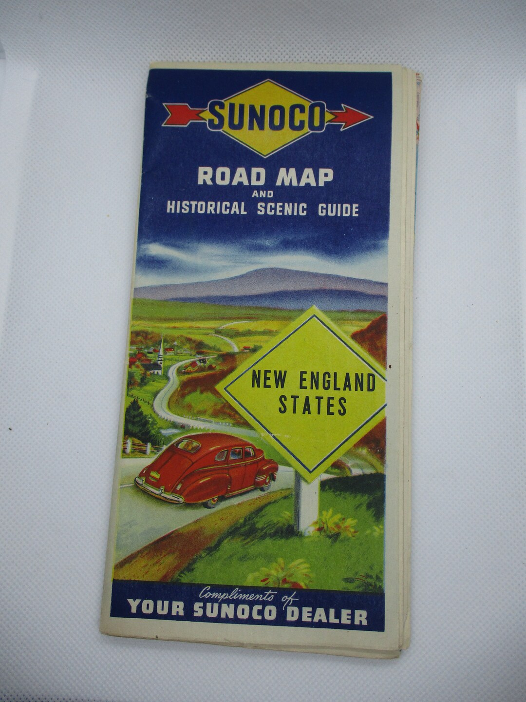 Sunoco New England Road Map - Etsy