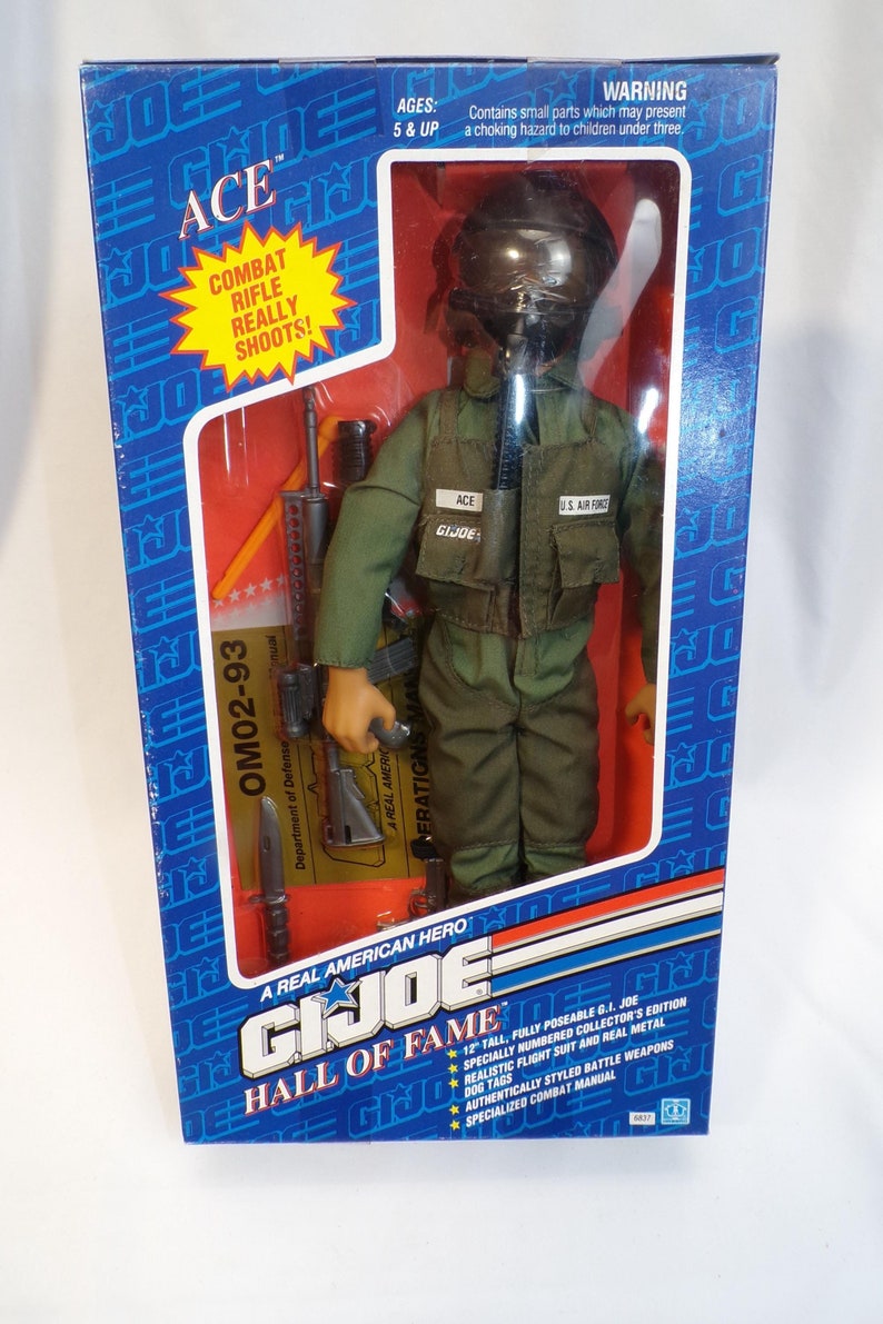 1992 Hasbro Toy - G.I. JOE Hall of Fame "ace" Action Figure - Etsy
