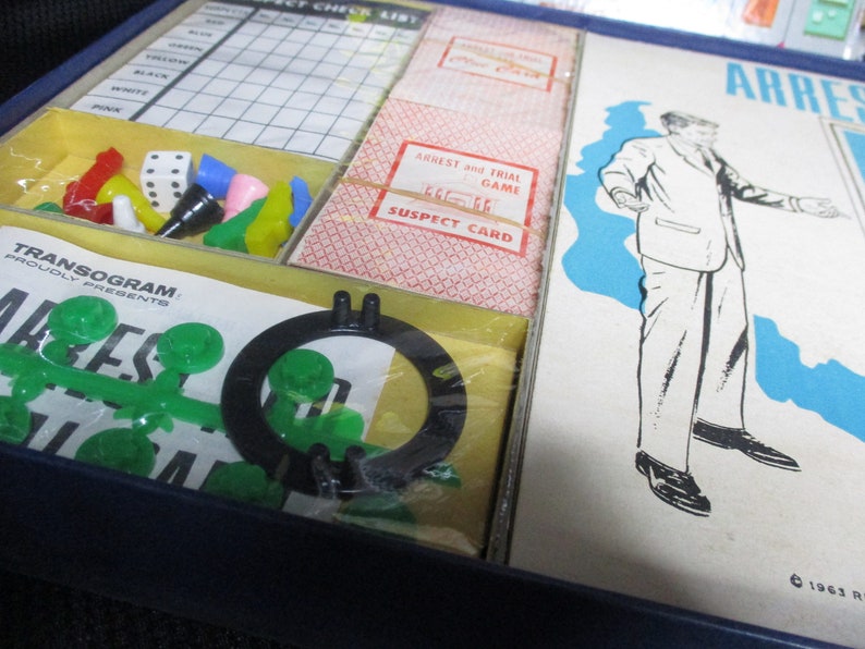 Transogram Arrest and Trial Justice in Action Board Game (1963) - Etsy