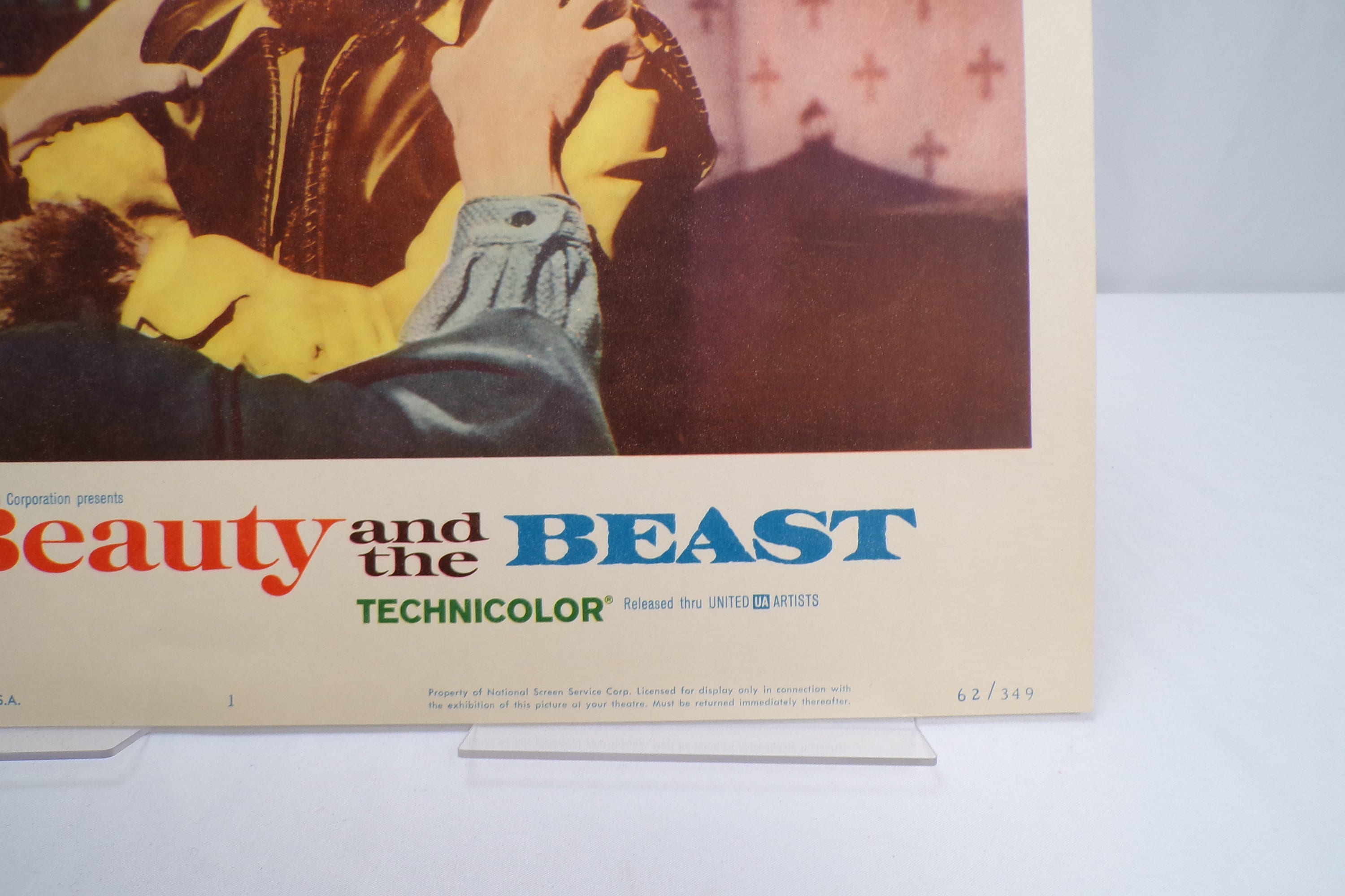 1962 Harvard Films "beauty and the Beast" Technicolor Lobby Card - Etsy