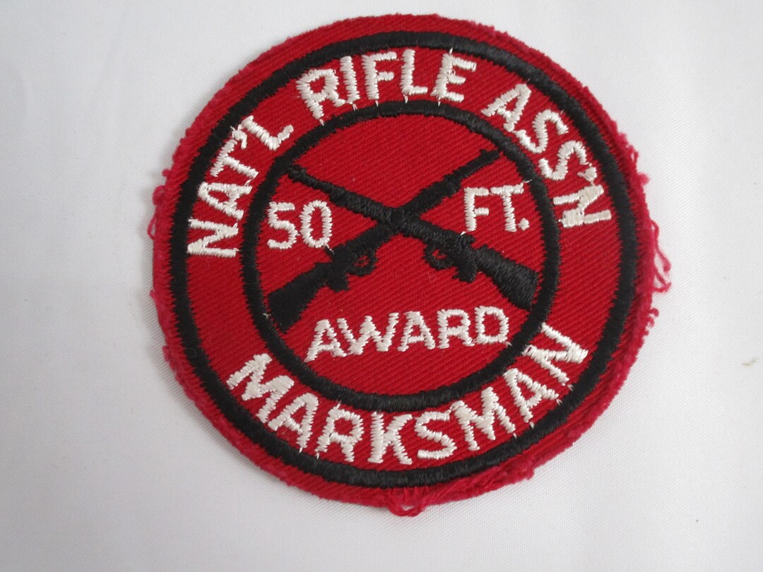 National Rifle Association (NRA) Marksmen 50ft Award - Etsy