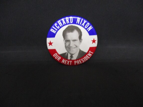 1968 Richard Nixon Button - Etsy
