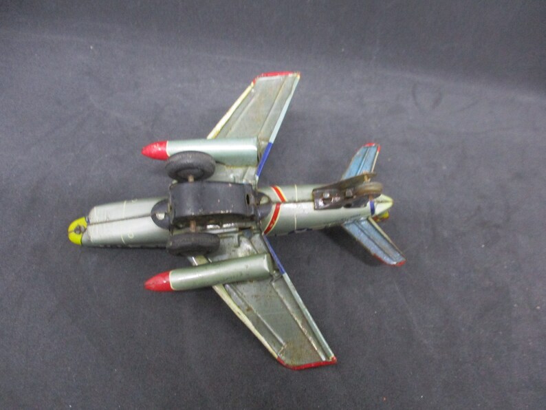 Haji Toys USAF FU-881 Tin Friction Toy Plane - Etsy
