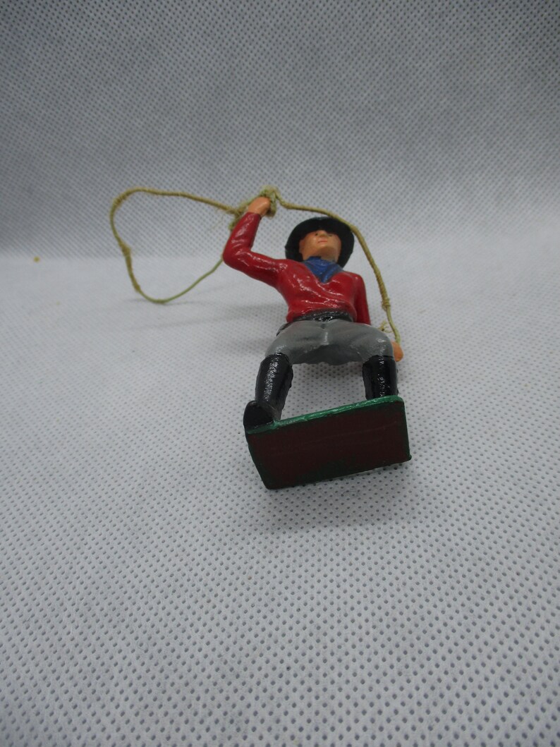 Barclay Cowboy With a Lasso Metal Figure - Etsy