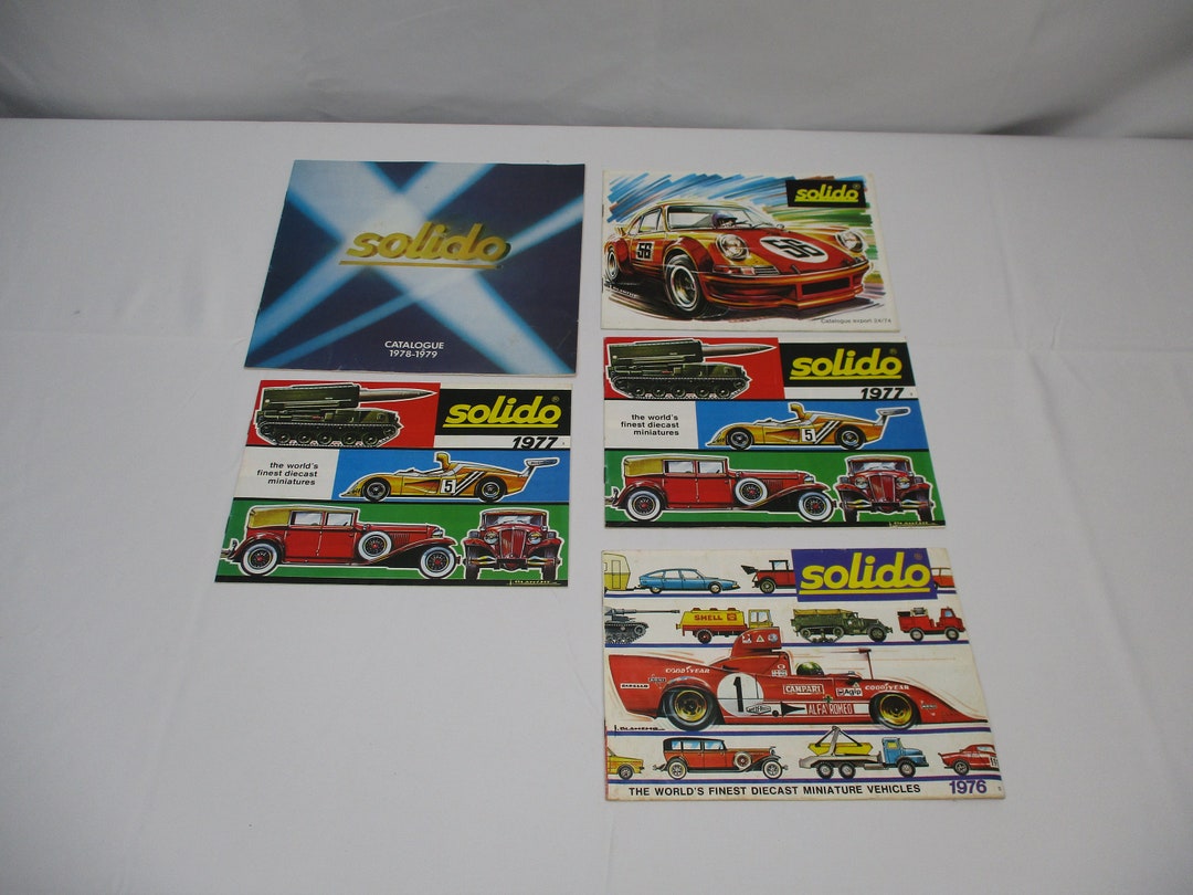 Solido Collector Catalogs (five Separate Catalogs) - Etsy