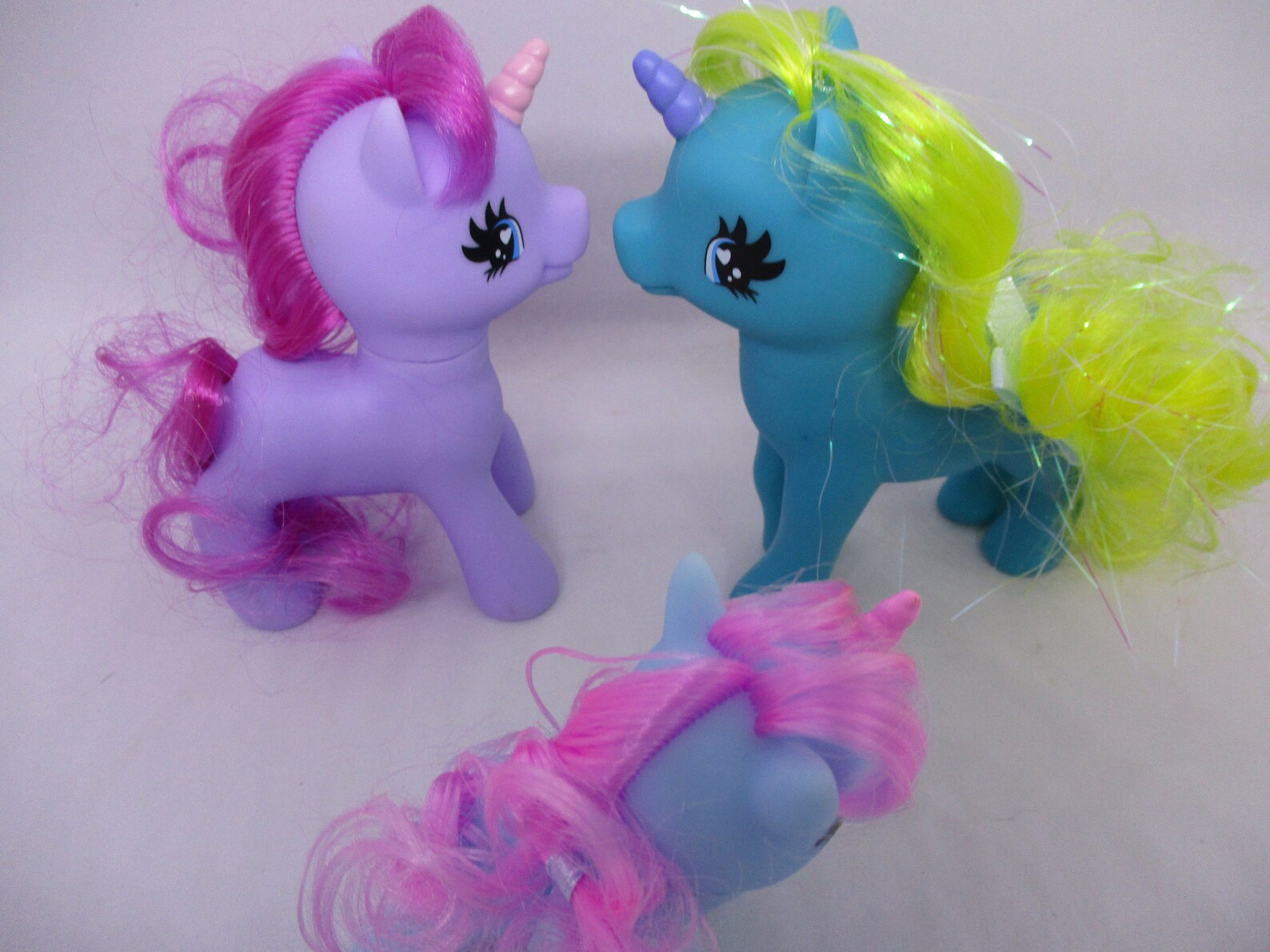 1980s Gi-go Ponies - MLP Fakes (two Different Blues Ones & One Purple ...