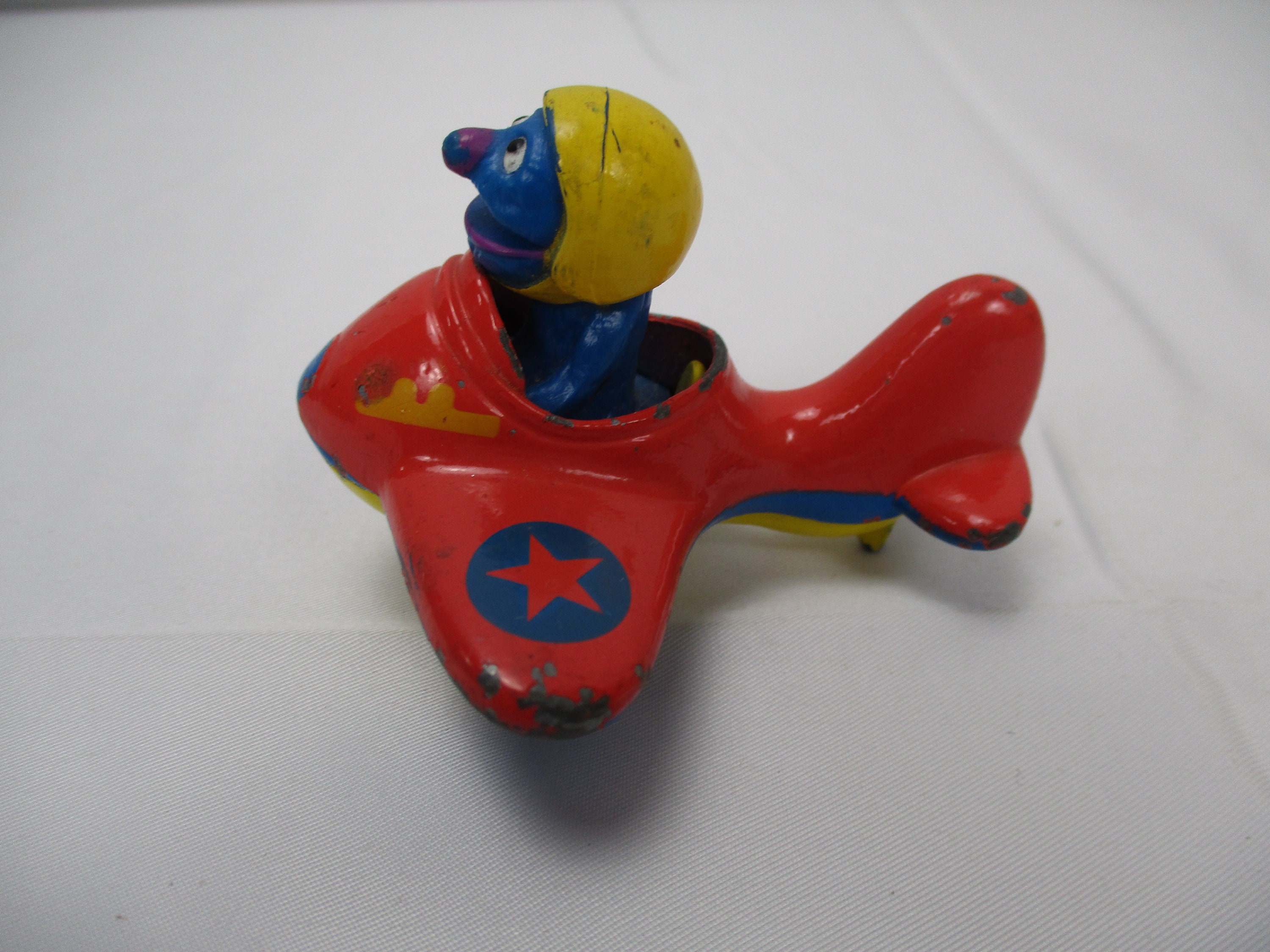1986 Muppets Die-cast Playskool Grover Airplane - Etsy