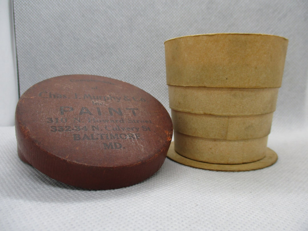 Vintage Chas J. Murphy & Co Collapsible Wax Paper Cup - Etsy