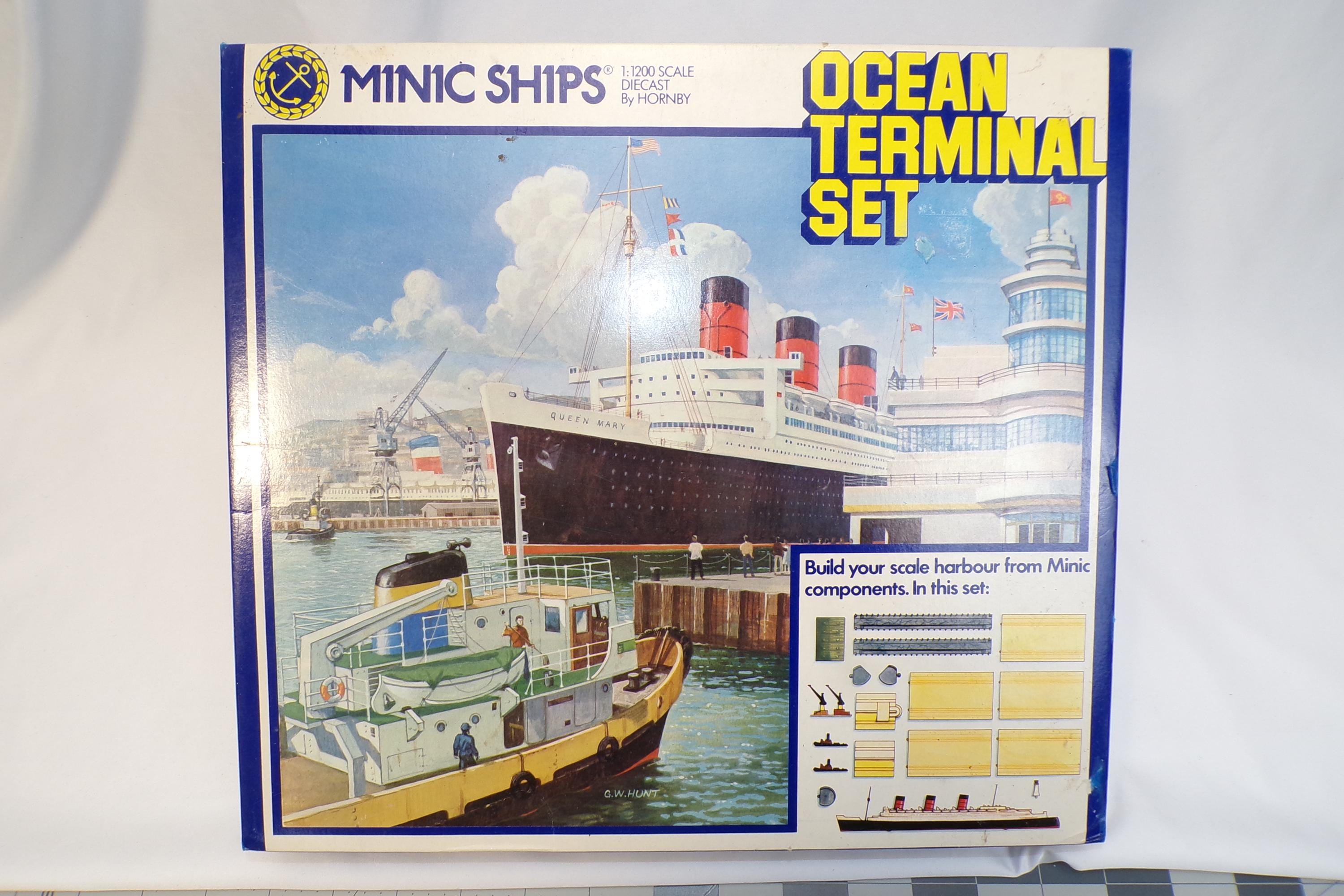 Hornby Minic Ships 1:1200 Scale Diecast Ocean Terminal Set M902 - Etsy