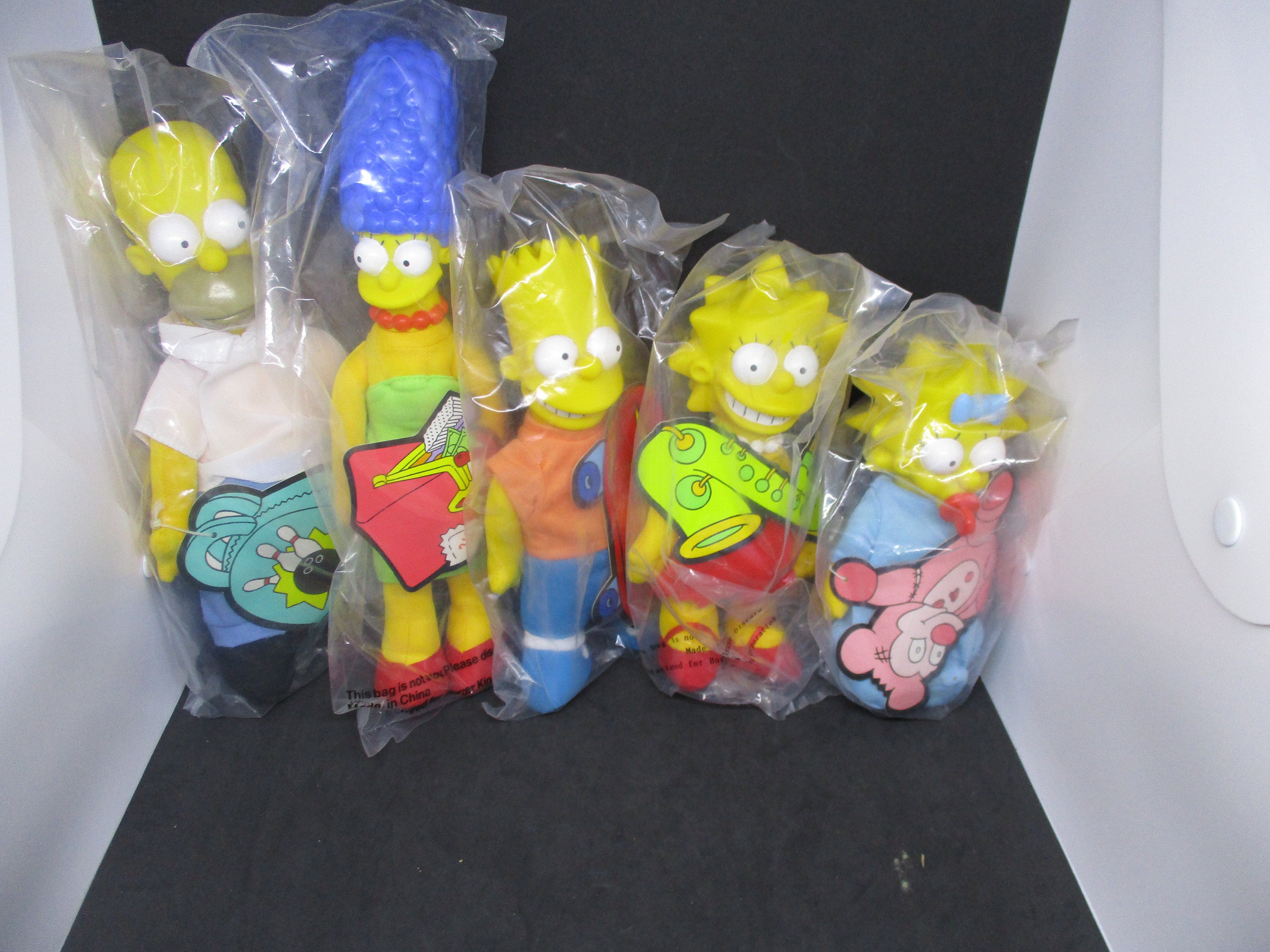 1990 Burger King the Simpsons Collectible Plush With Rubber Heads - Etsy