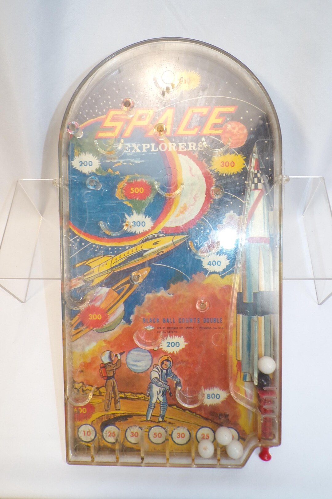 Wolverine Toy Company "space Explorer" Handheld Pinball (1960s) - Etsy