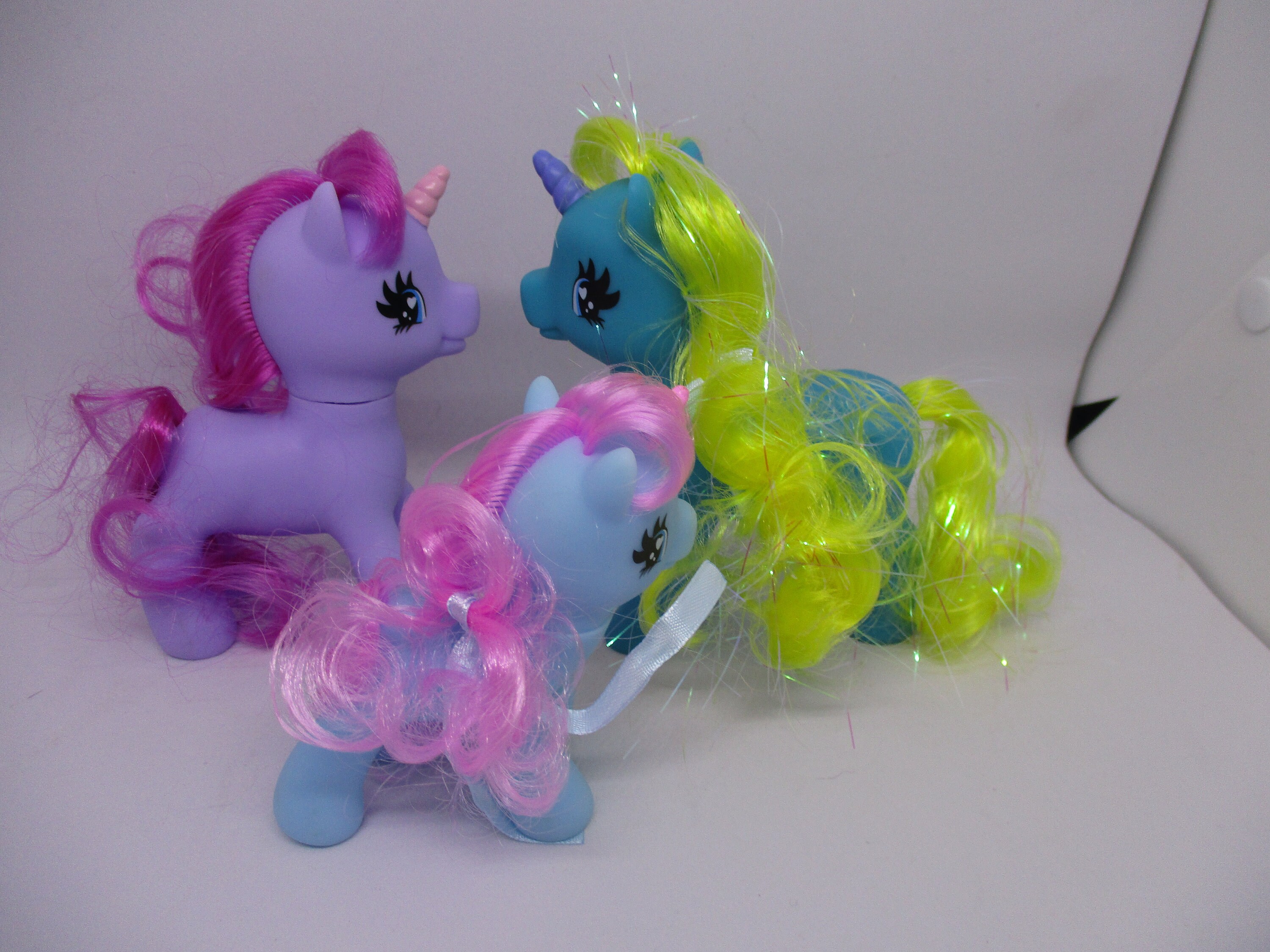 1980s Gi-go Ponies - MLP Fakes (two Different Blues Ones & One Purple ...