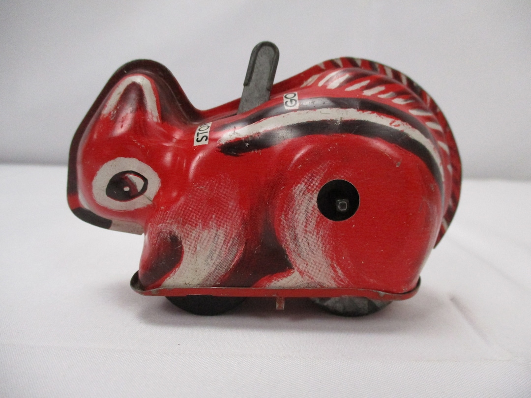 1950s J. Chein Chipper Chipmunk Tin Wind Up - Etsy