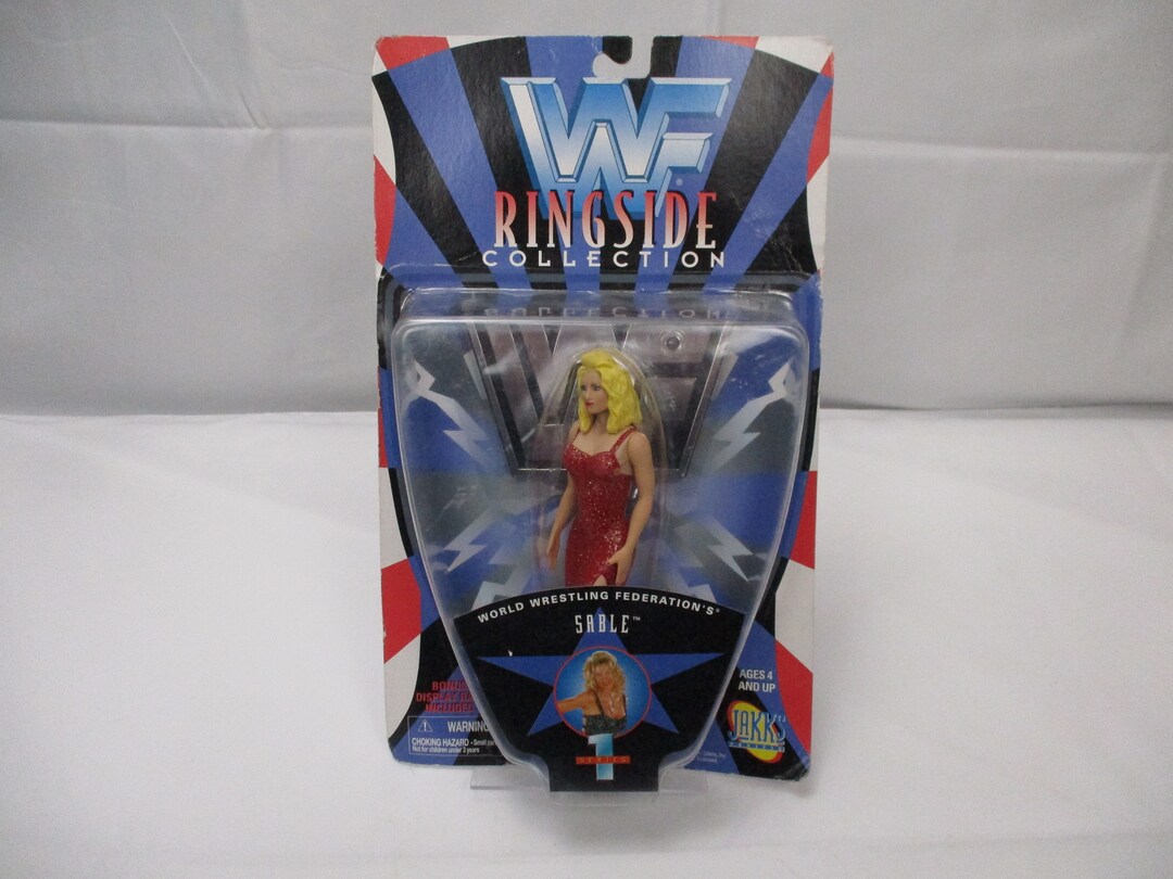 1997 Jakks Pacific Toys Ringside Collection Series 1 Sable WWF Figure ...