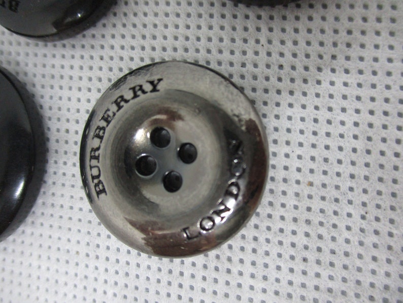 Four Vintage Burberry Button Replacements - Etsy
