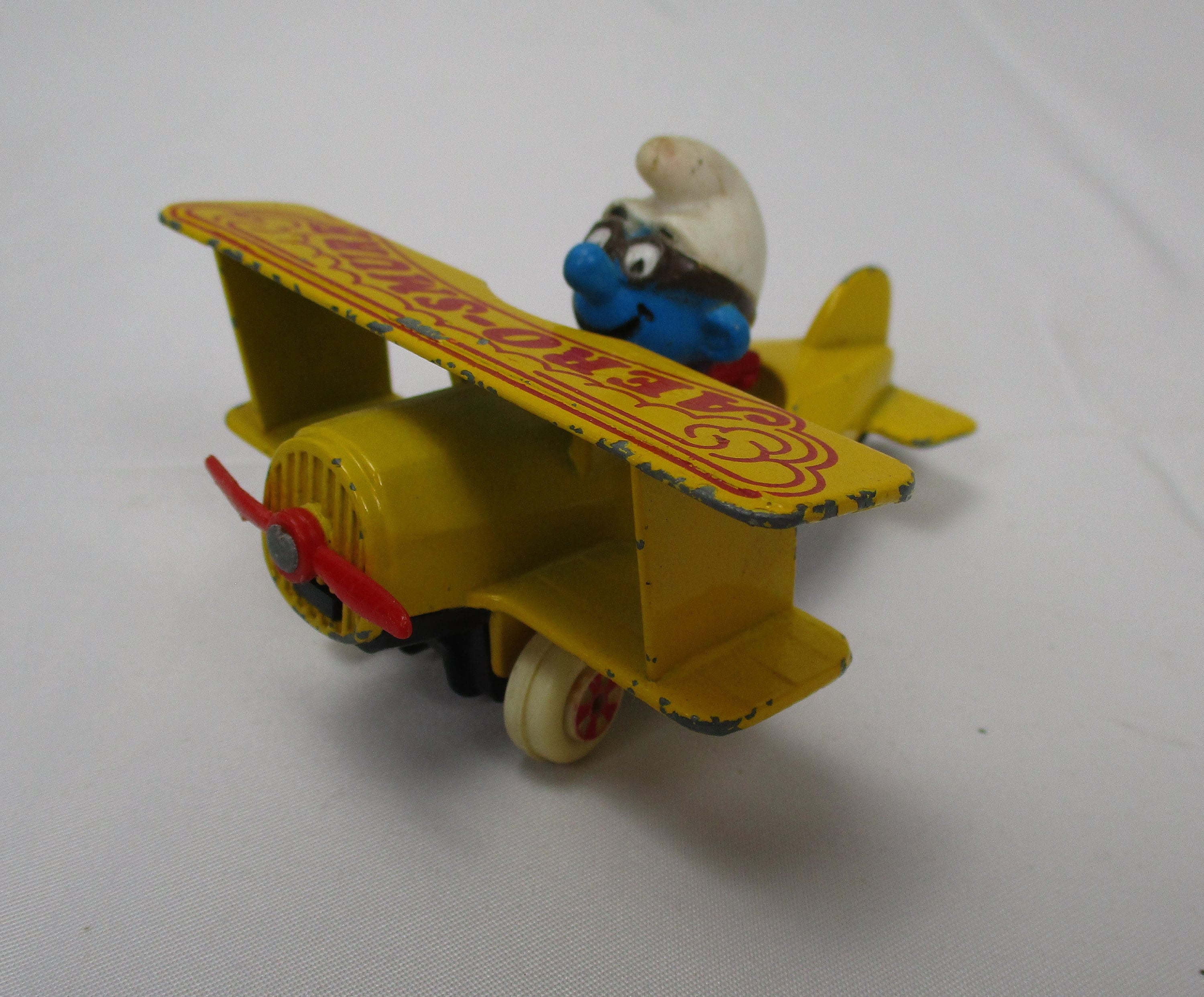1982 ERTL Die-cast Aero-smurf Airplane - Etsy