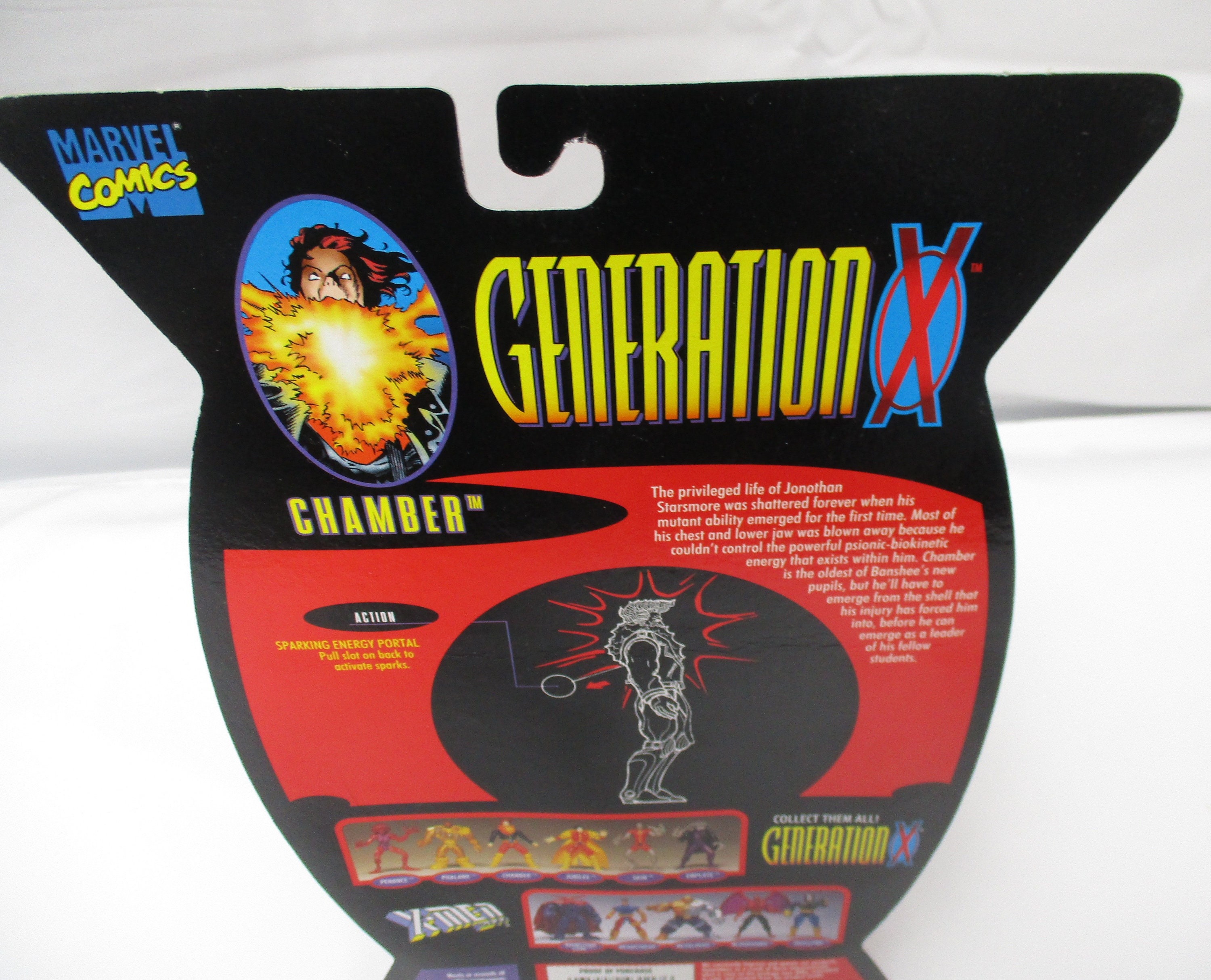 1995 Toy Biz - Marvel Comics Generation X "chambers" Action Figure With ...