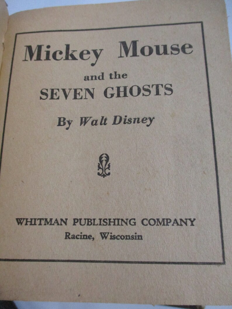 Mickey Mouse and the Seven Ghost by Walt Disney (the Better Little Book ...