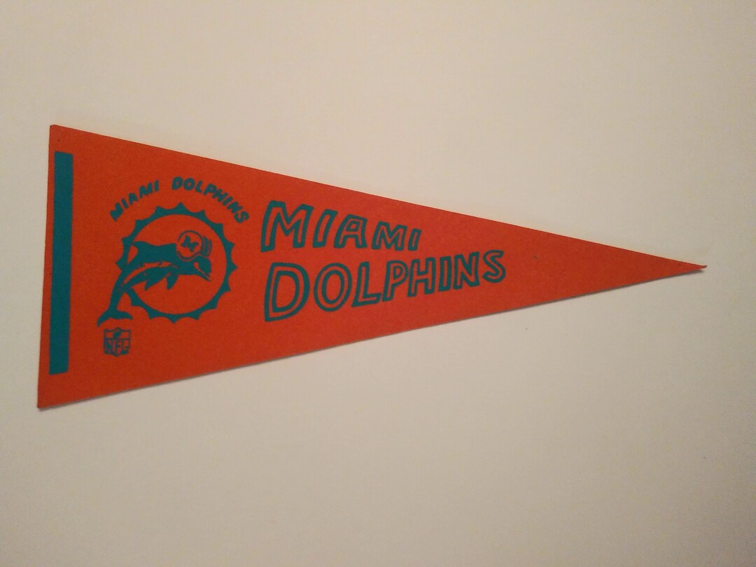 Miami Dolphins NFL Pennant 12 Inches - Etsy
