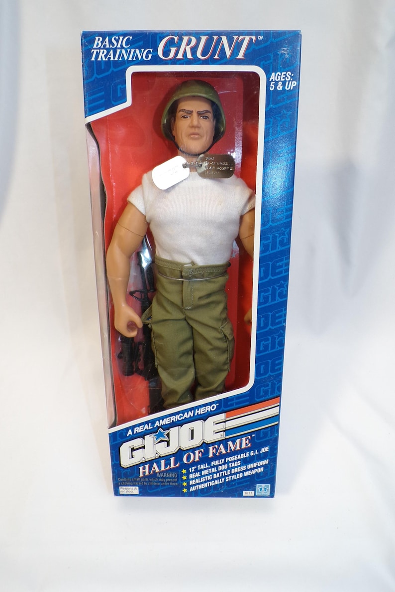 1992 Hasbro Toys - G.I. JOE Hall of Fame Basic Training Grunt Action ...