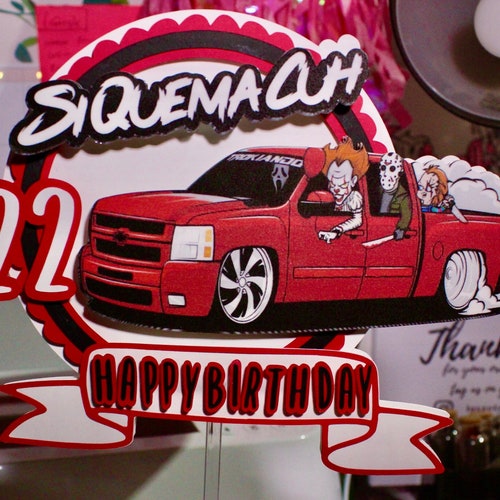 Si Quema Cuh SVG File Cake Topper SVG Trokiando Cake Topper - Etsy