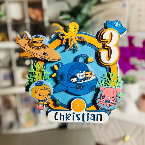 Octonauts Birthday Cake Topper Personalised - Etsy
