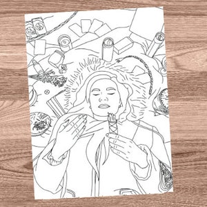 Colouring Page Bundle | Magical Coloring Page | Spiritual Coloring Page ...
