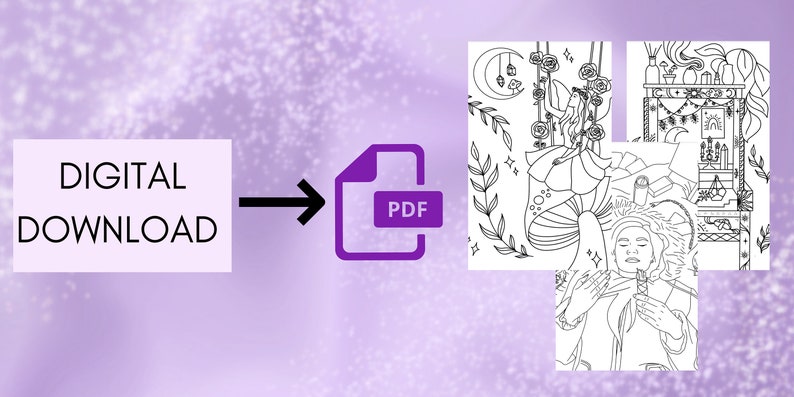 Colouring Page Bundle | Magical Coloring Page | Spiritual Coloring Page ...