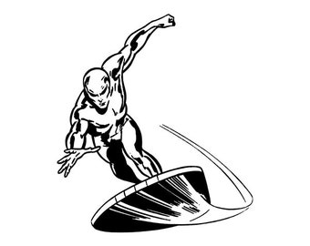 Silver Surfer Pin - Etsy
