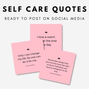 Self Care Instagram Posts 100 Motivational Posts for Social - Etsy