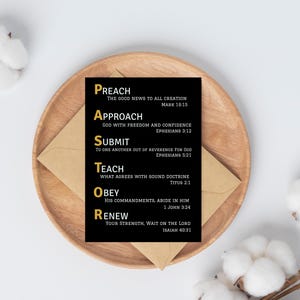 Pastor Appreciation Gift - Printable Pastor Appreciation Card - the ...