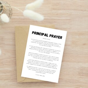 Principal Prayer Printable Wall Art Christian Principal's Office Decor ...
