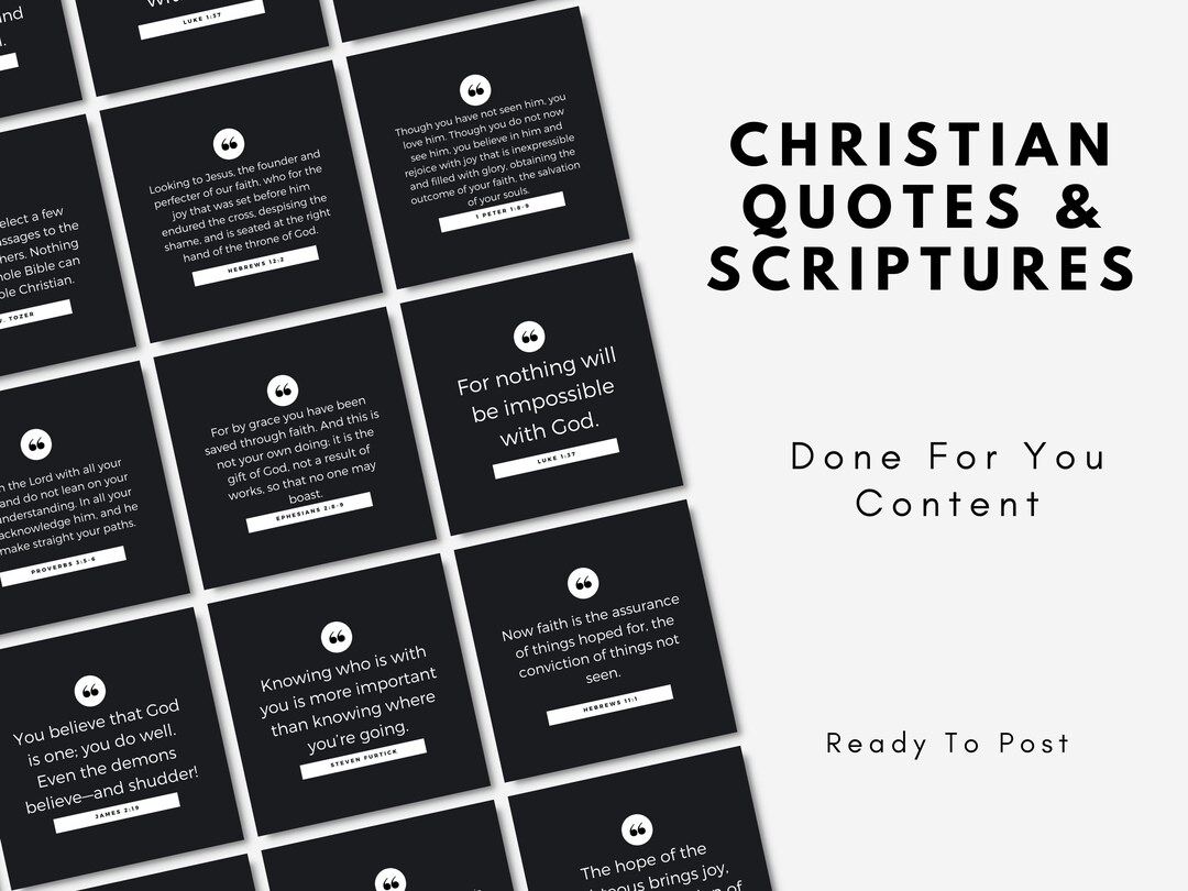 Christian Quotes and Scriptures for Social Media, Bible Verses and ...