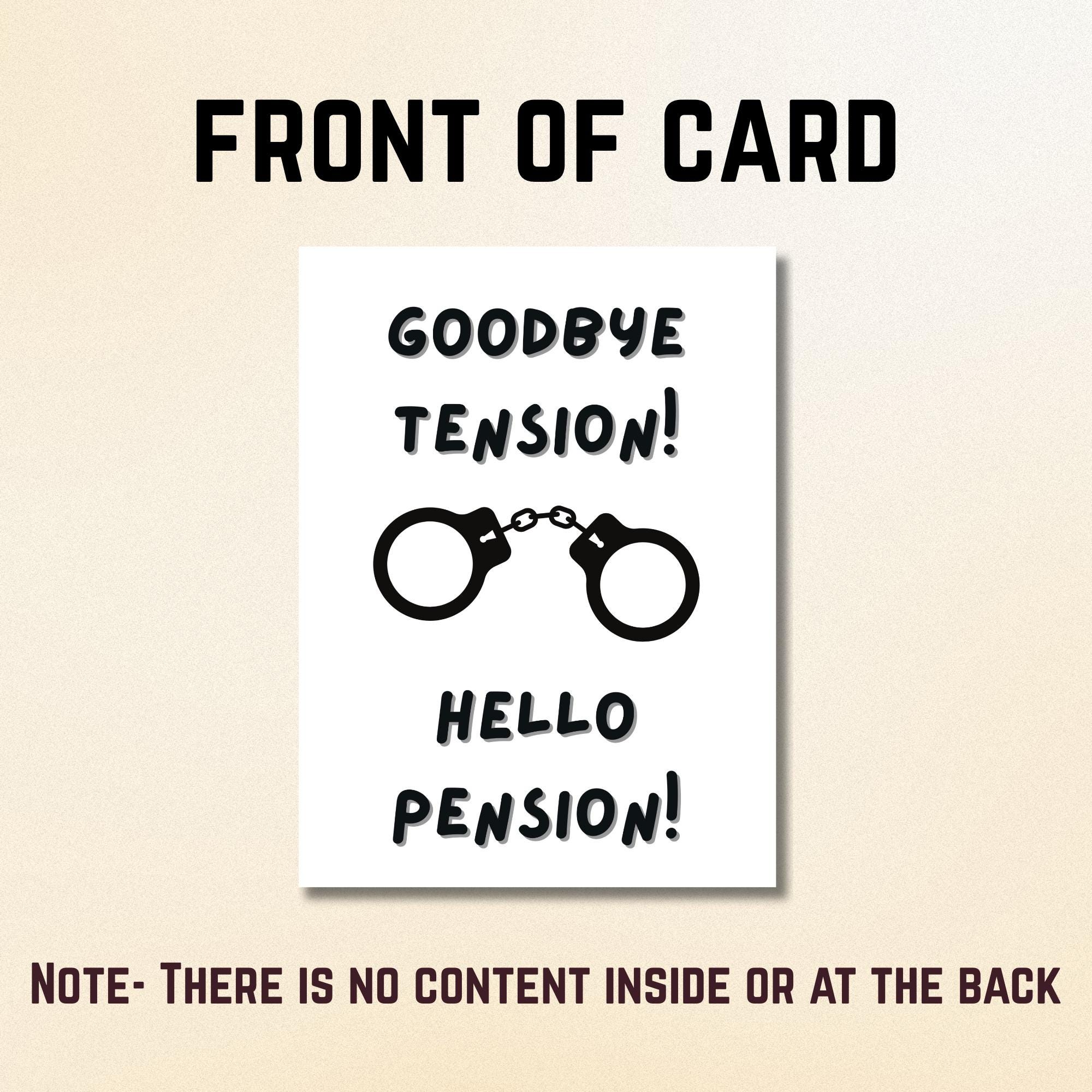 Funny Police Retirement Card Printable Police Officer Farewell Gift ...