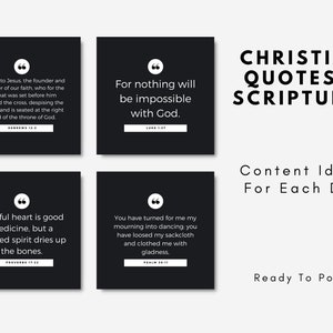 Christian Quotes and Scriptures for Social Media, Bible Verses and ...