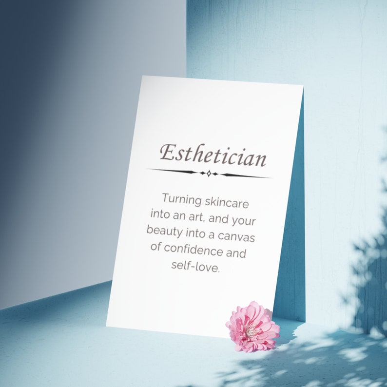 Esthetician Decor Wall Art Printable Salon Sign Esthetics Poster Spa ...