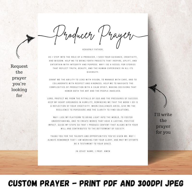 Custom Sign Prayer - Etsy