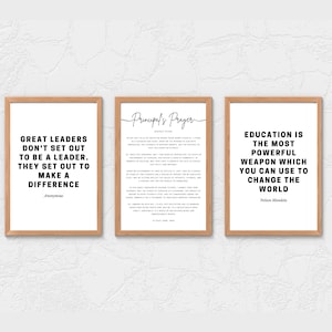Principal Prayer Wall Art Bundle Printable Christian Principal Office ...