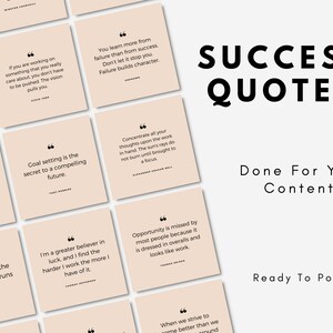 100 Beige Motivational Quotes on Success Minimalist Instagram Post ...