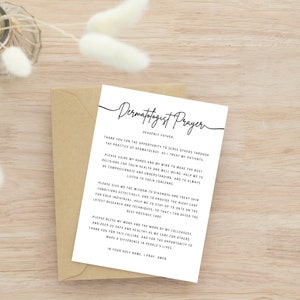 Dermatologist Prayer Wall Art Printable Dermatology Office Skin Clinic ...