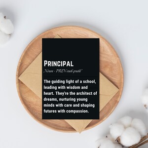 Principal Definition Download Greeting Card Printable Gift Idea ...