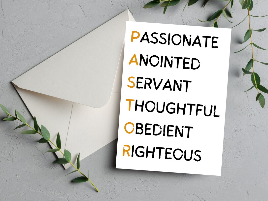 Pastor Appreciation Gift Printable Pastor Appreciation Day Greeting ...