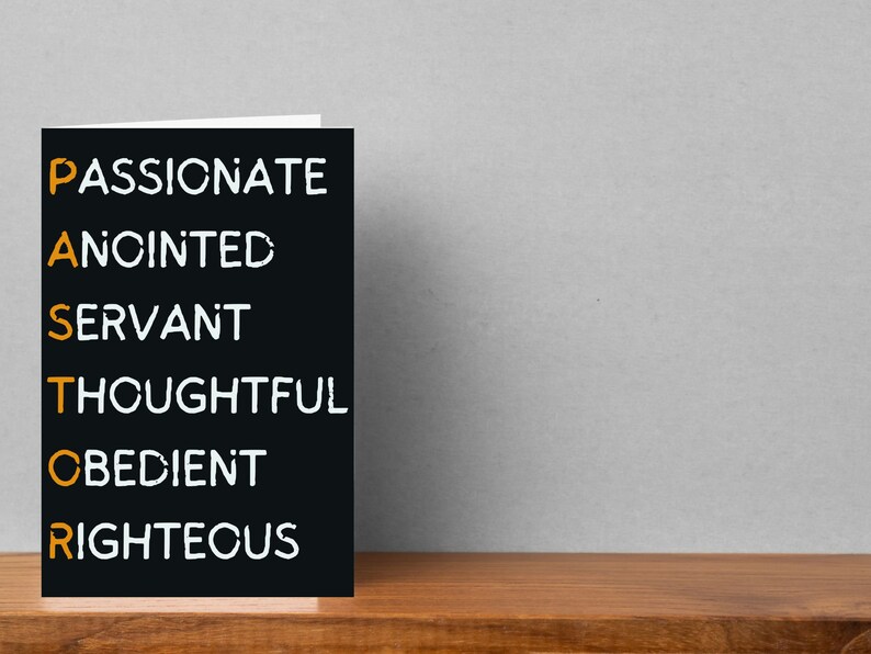 Pastor Appreciation Card Printable Church Leader Thank You Digital ...