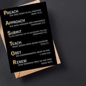 Pastor Appreciation Gift - Printable Pastor Appreciation Card - the ...