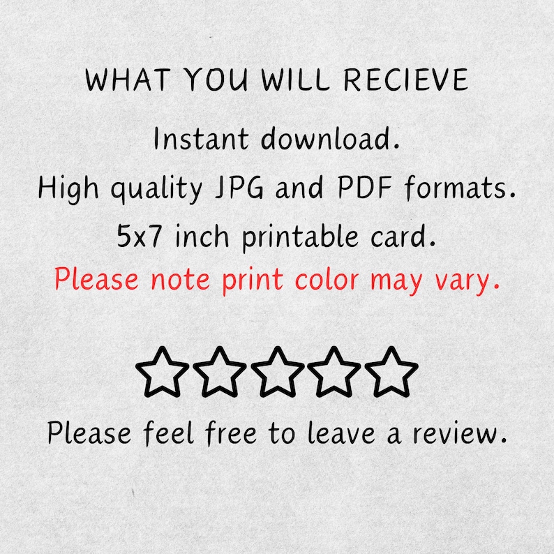 Principal Thank You Poem Printable Greeting Card Digital Download 5x7 ...