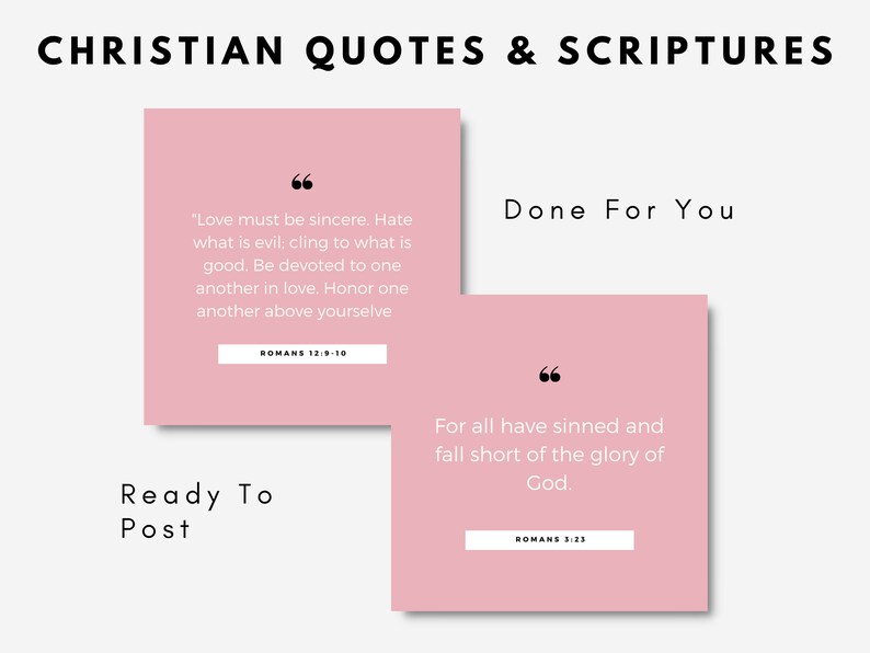 Christian Quotes and Scriptures for Social Media, Bible Verses and ...