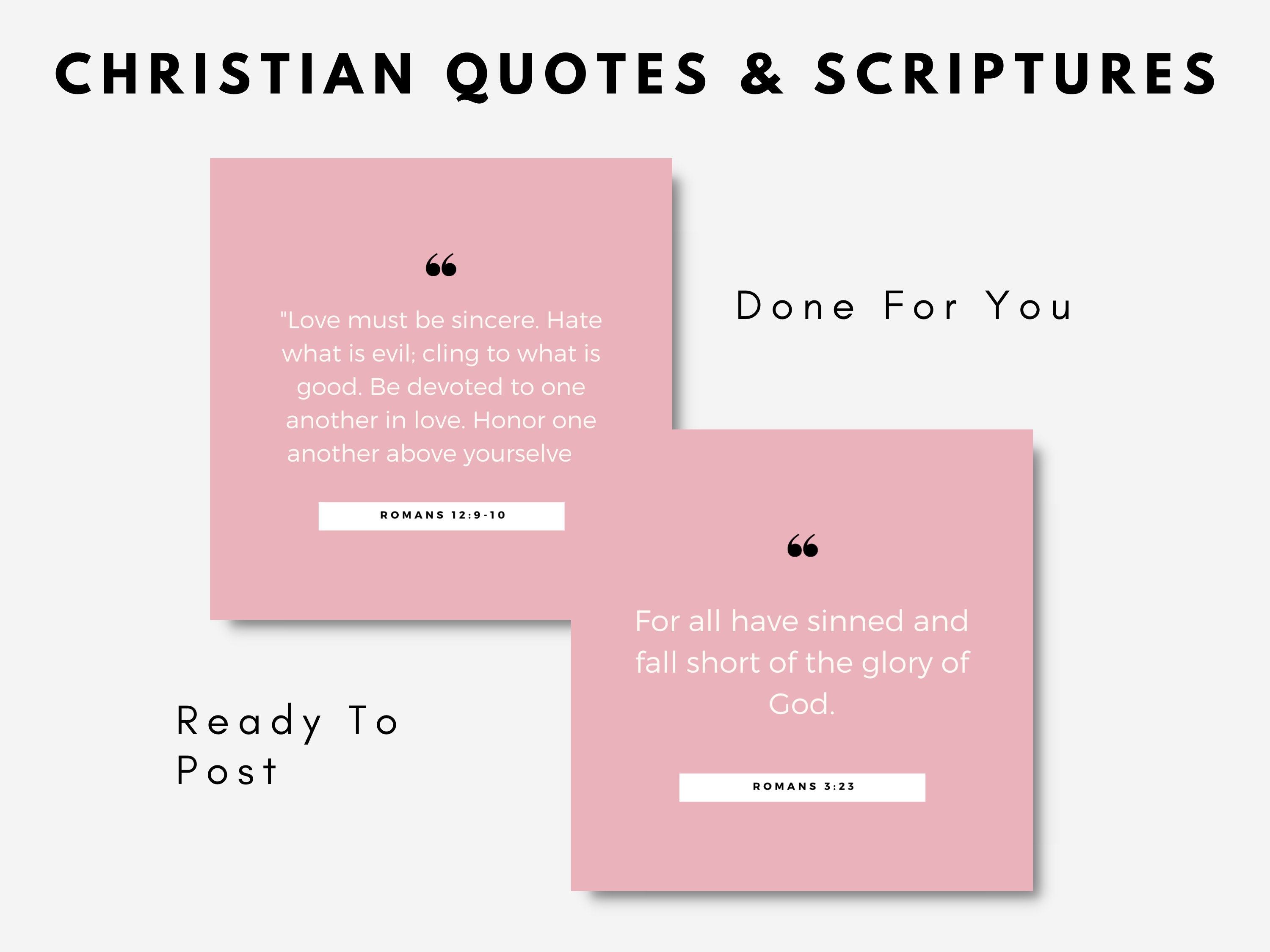 Christian Quotes and Scriptures for Social Media, Bible Verses and ...