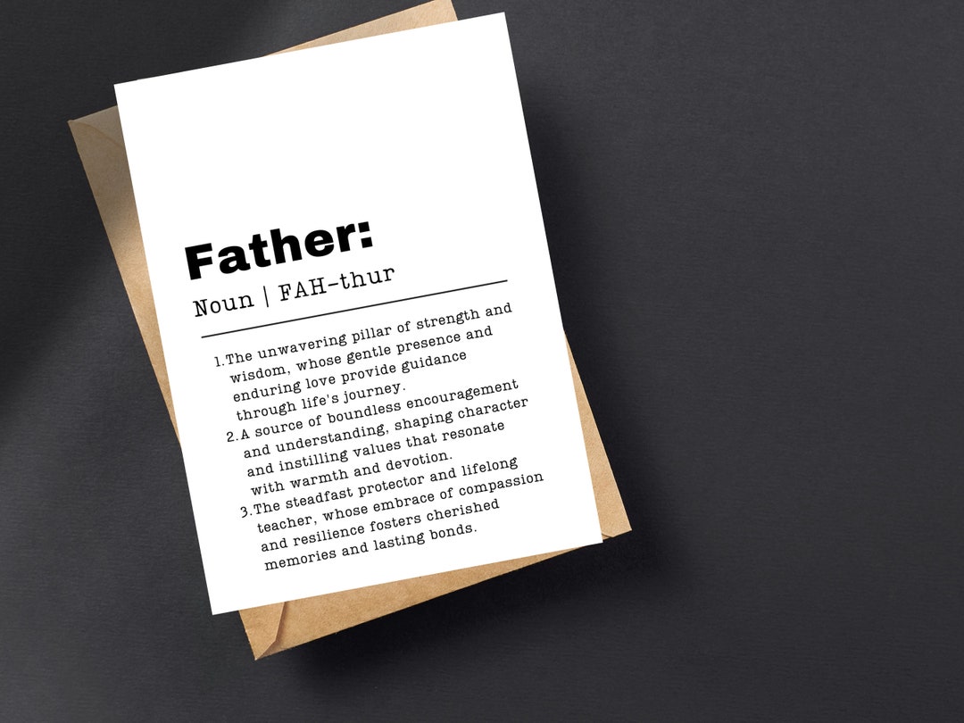 Fathers Day Card Definition Download Greeting Card Printable Gift Idea ...